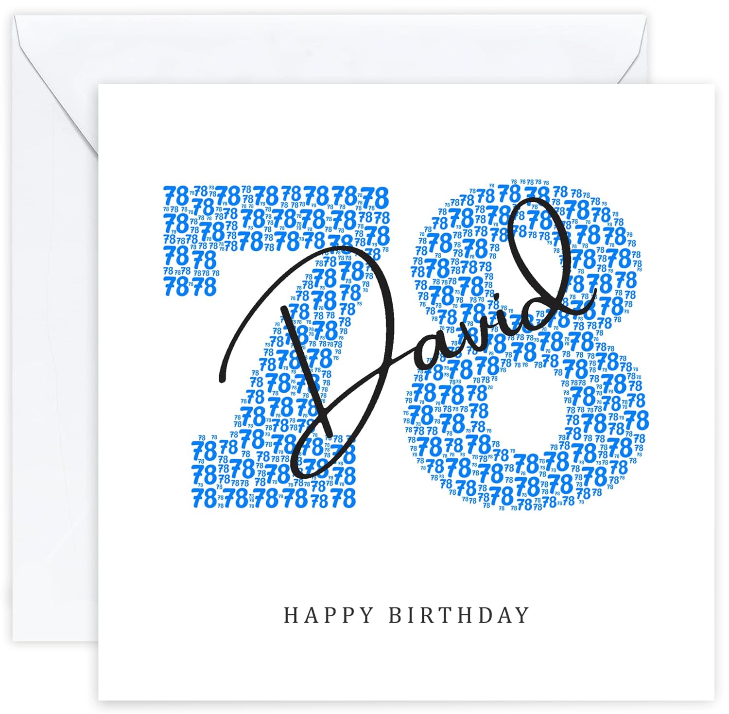 Personalised 78th Birthday Card - Seventy Eighty Birthday Card for ...