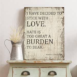 Amazon.com: Retro Inspirational Canvas Wall Art I Have Decided to Stick ...