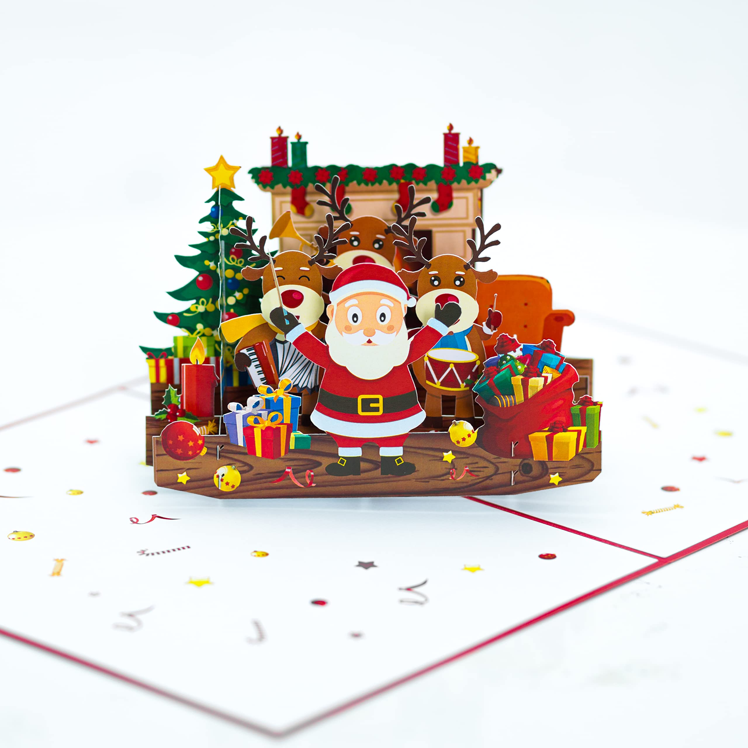 Dkt Handmade Merry Christmas Pop Up Card Handmade 3d Popup | Desertcart UAE