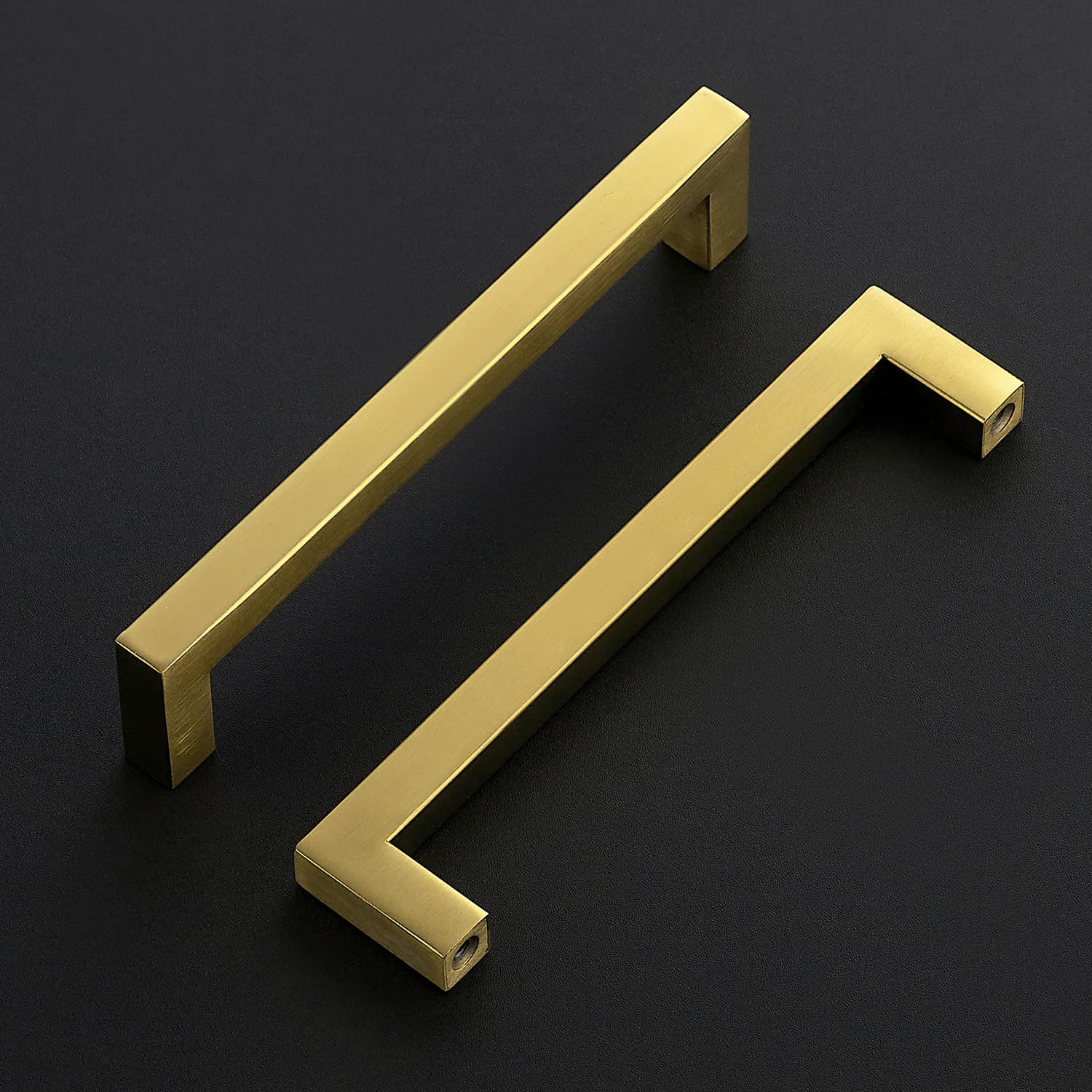 Snapklik.com : Ravinte 5 Pack Square Cabinet Pulls 6-1/4 Inch Brushed ...