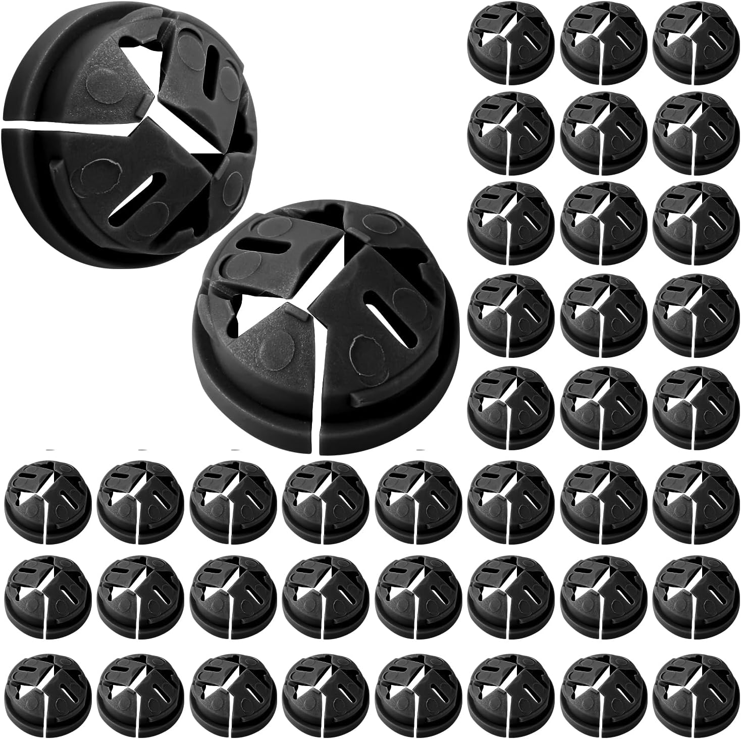50pcs Push-in Cable Connectors, 3/8 Inch Trade Size Non-Metallic Push ...