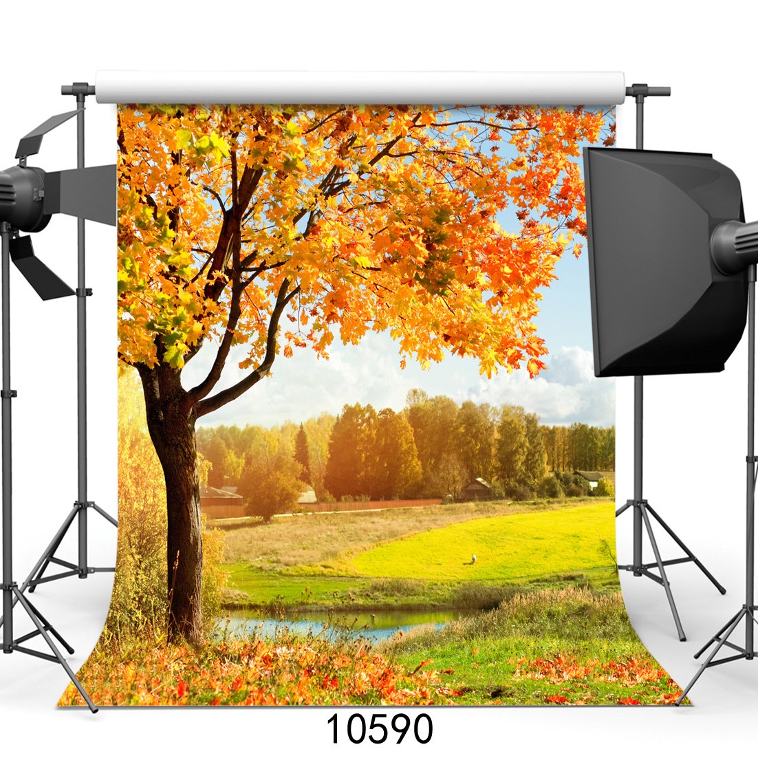 Buy SJOLOON 8x8ft Fall Photography Backdrop Autumn Backdrop Nature ...