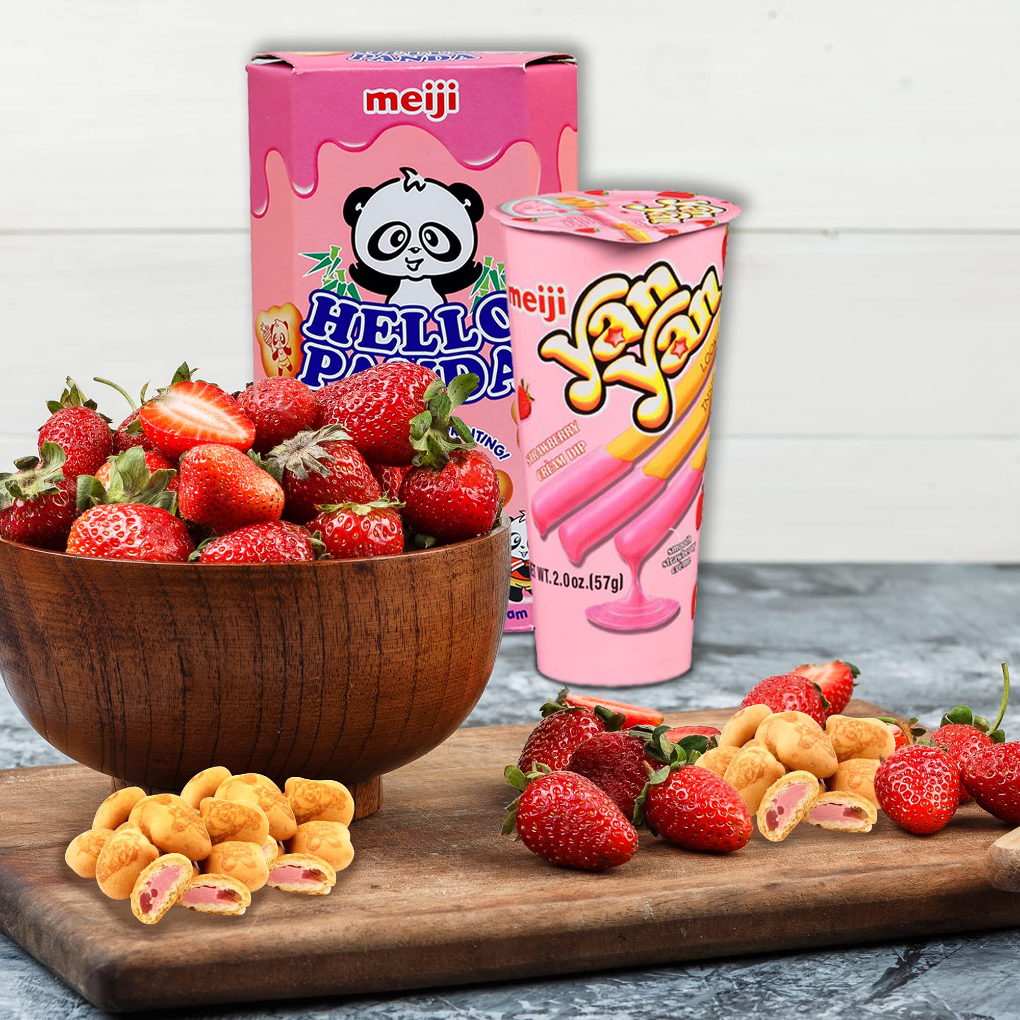 Meiji Hello Panda Cookies and Yan Yan Creme Dipping Sticks Mystery ...
