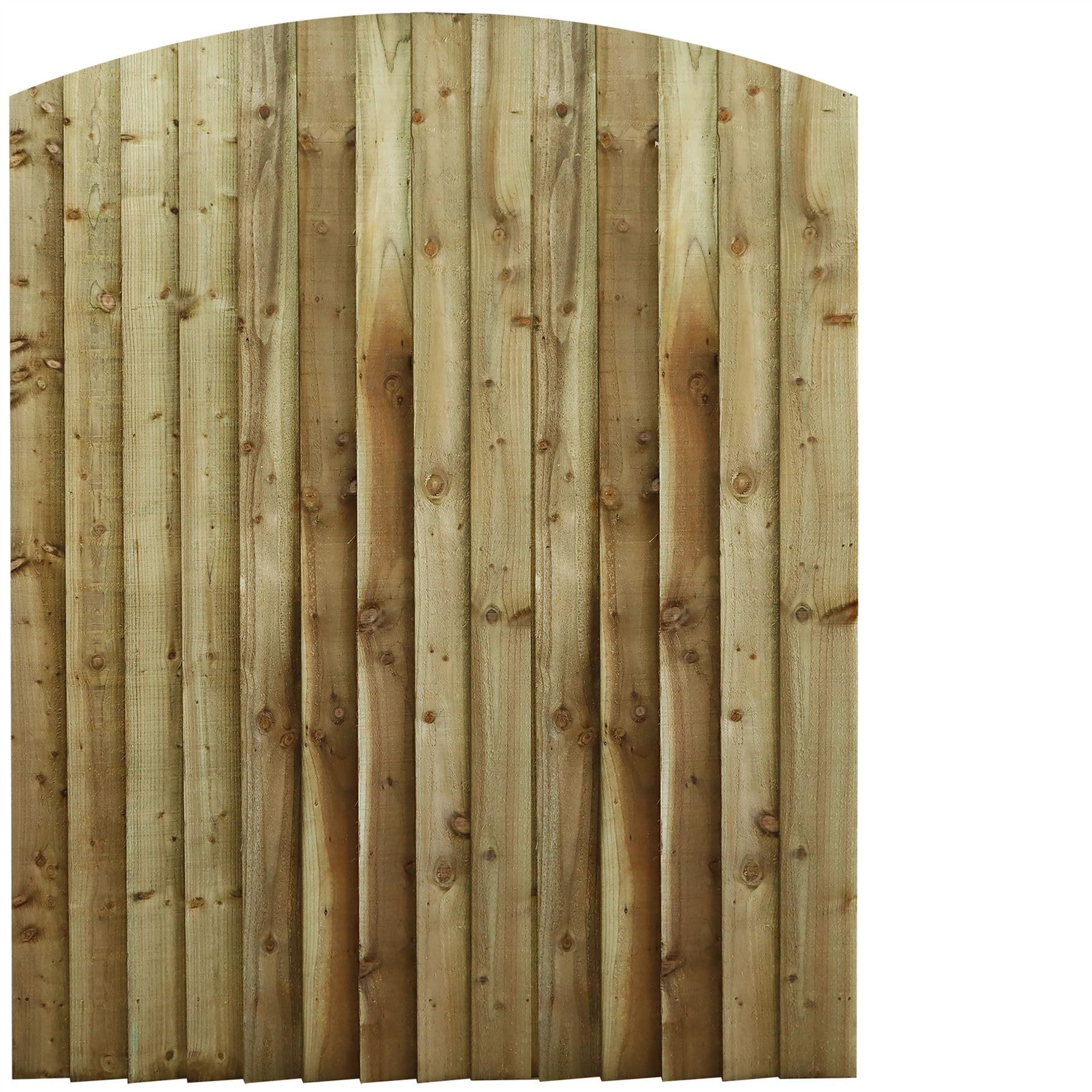 Bespoke Custom Made To Measure Wooden Garden Gate/Feather Edge Arch Top ...