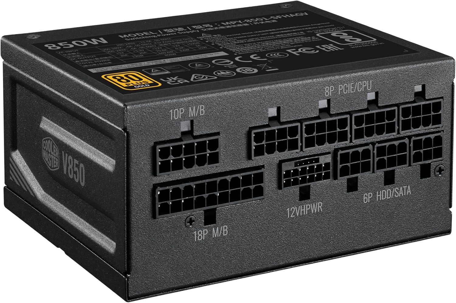 Amazon.com: Cooler Master V850 Gold ATX3.0 Full Modular Power Supply ...