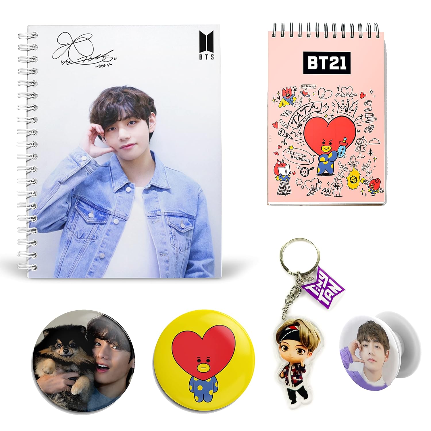 The Gift for BTS V taehyung Fans: Combo Hamper of 6 in 1 with ...