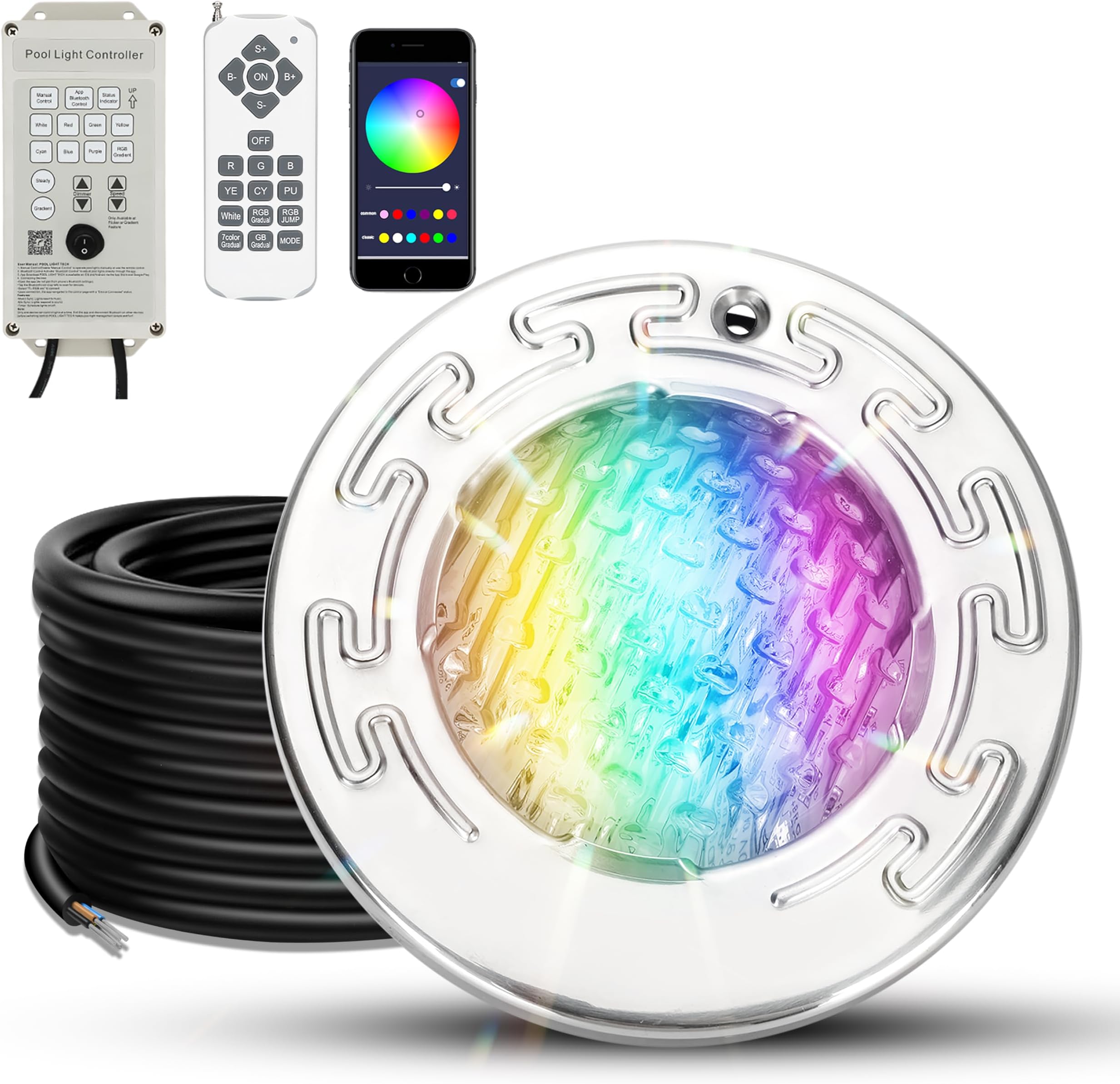Amazon.com: 6 Inch Led Pool Spa Lights for Inground Pool, 120V RGBW Spa ...