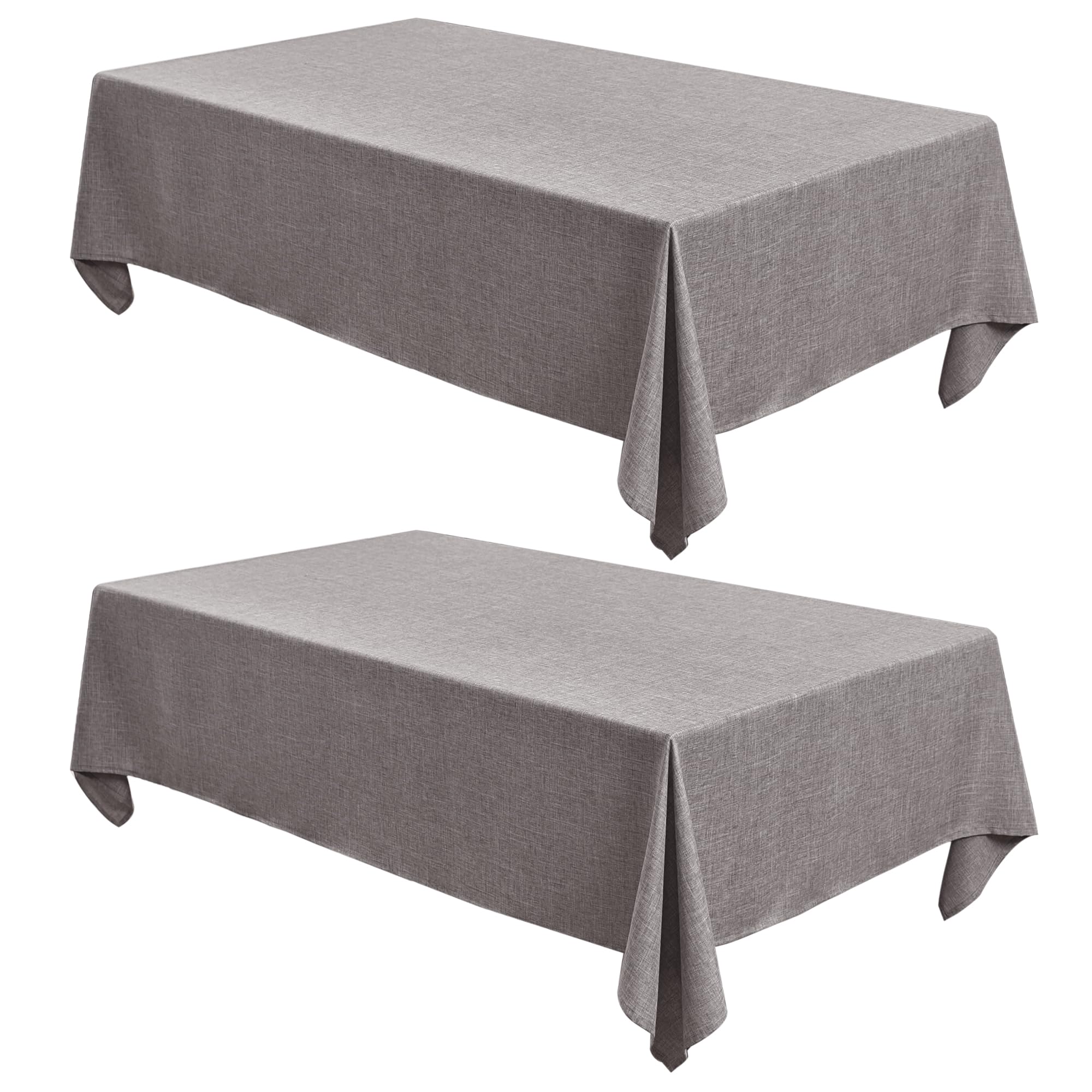 Snapklik.com : Fitable Faux Linen Tablecloths Rectangle 60 X 102 Inch ...