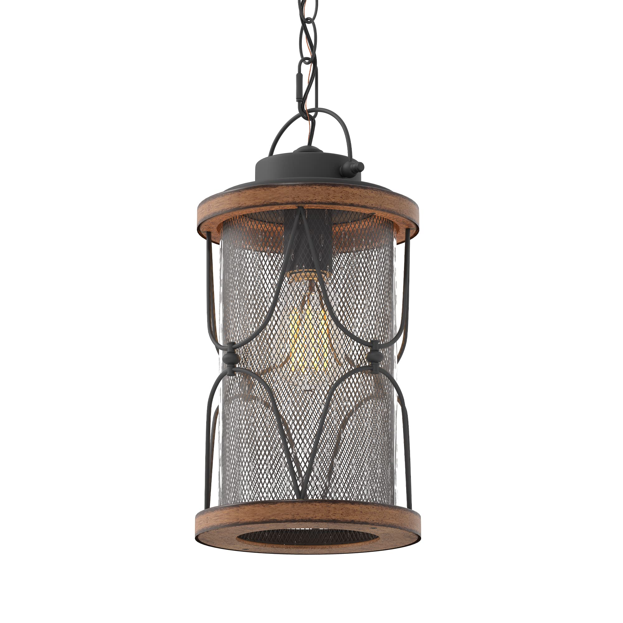 Inlight Outdoor Pendant Light for Porch, 1-Light Farmhouse Rustic ...
