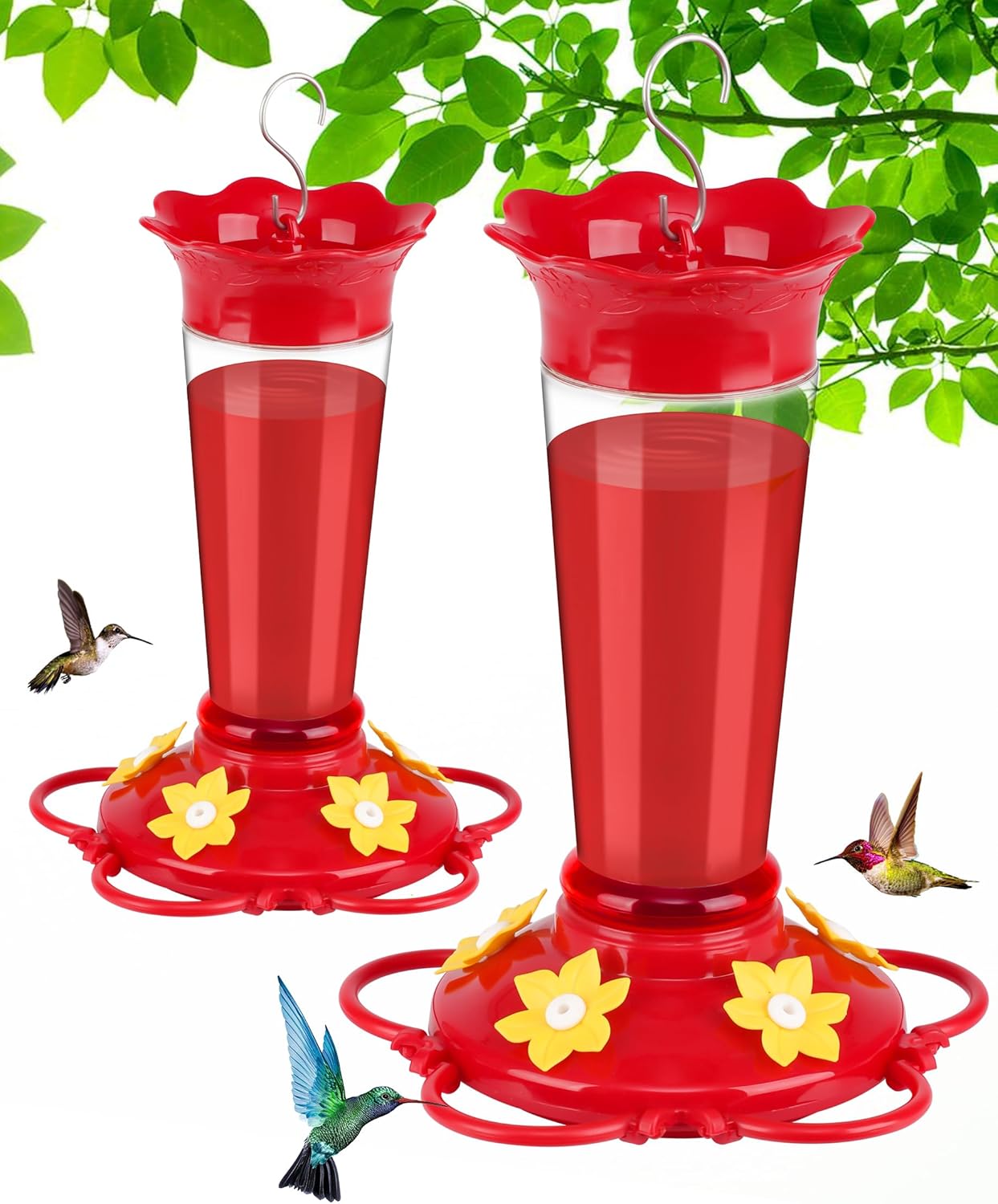 Amazon.com : FEED GARDEN 10 OZ Hummingbird Feeders for Outdoors Hanging ...