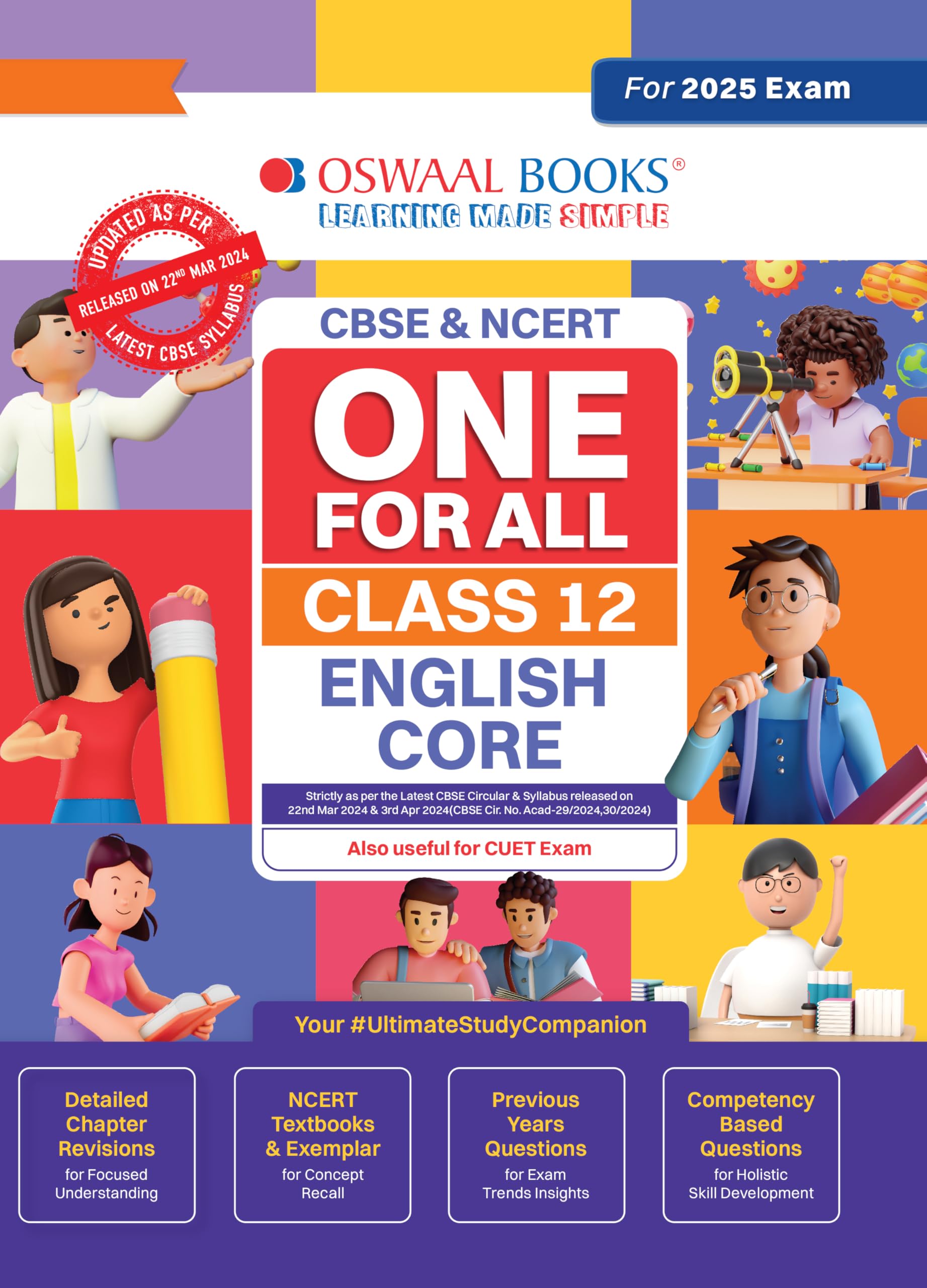 Oswaal CBSE & NCERT One For All | Class 12 English Core For 2025 Board ...
