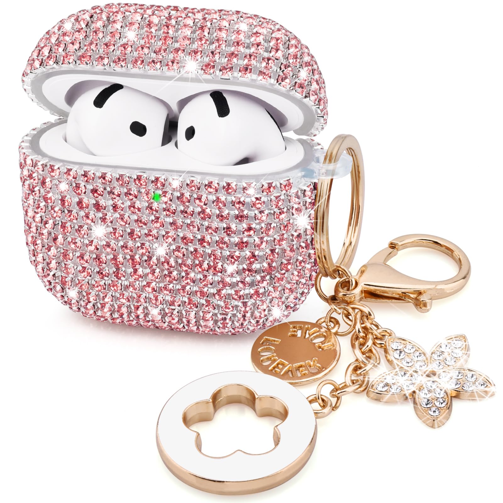 Amazon.com: VISOOM Cute Jewelry Case for Airpods 4 Cases 2024 Cover ...