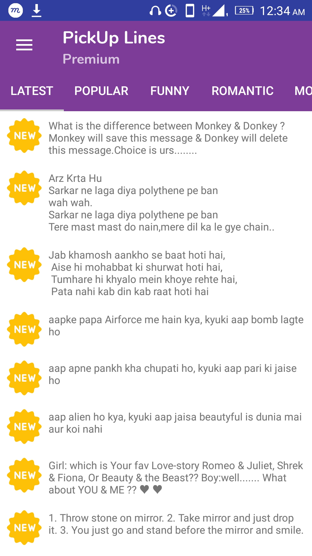 Hindi Flirty Pickup Lines