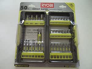 Ryobi 50 piezas de puntas de conducci n con clasificaci n de impacto ...