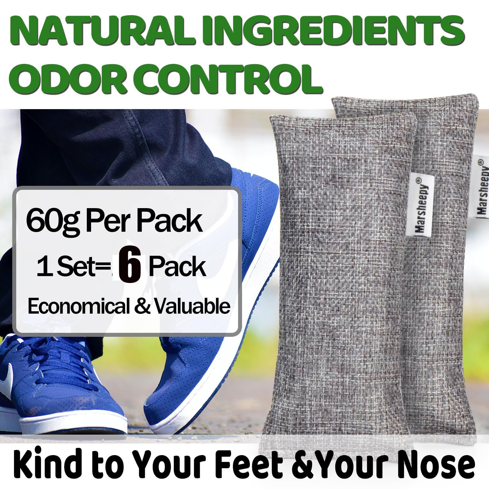 Snapklik.com : Marsheepy 6 Pack Activated Charcoal Odor Absorber Bags ...