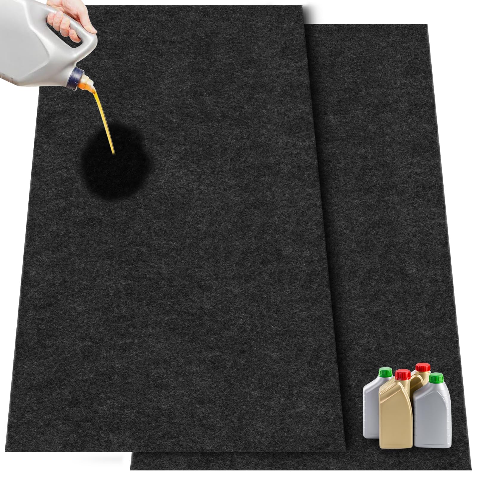 Amazon.com: JNYONG 2 Pack 36" X 60"Oil Spill Mat for Garage,Oil ...