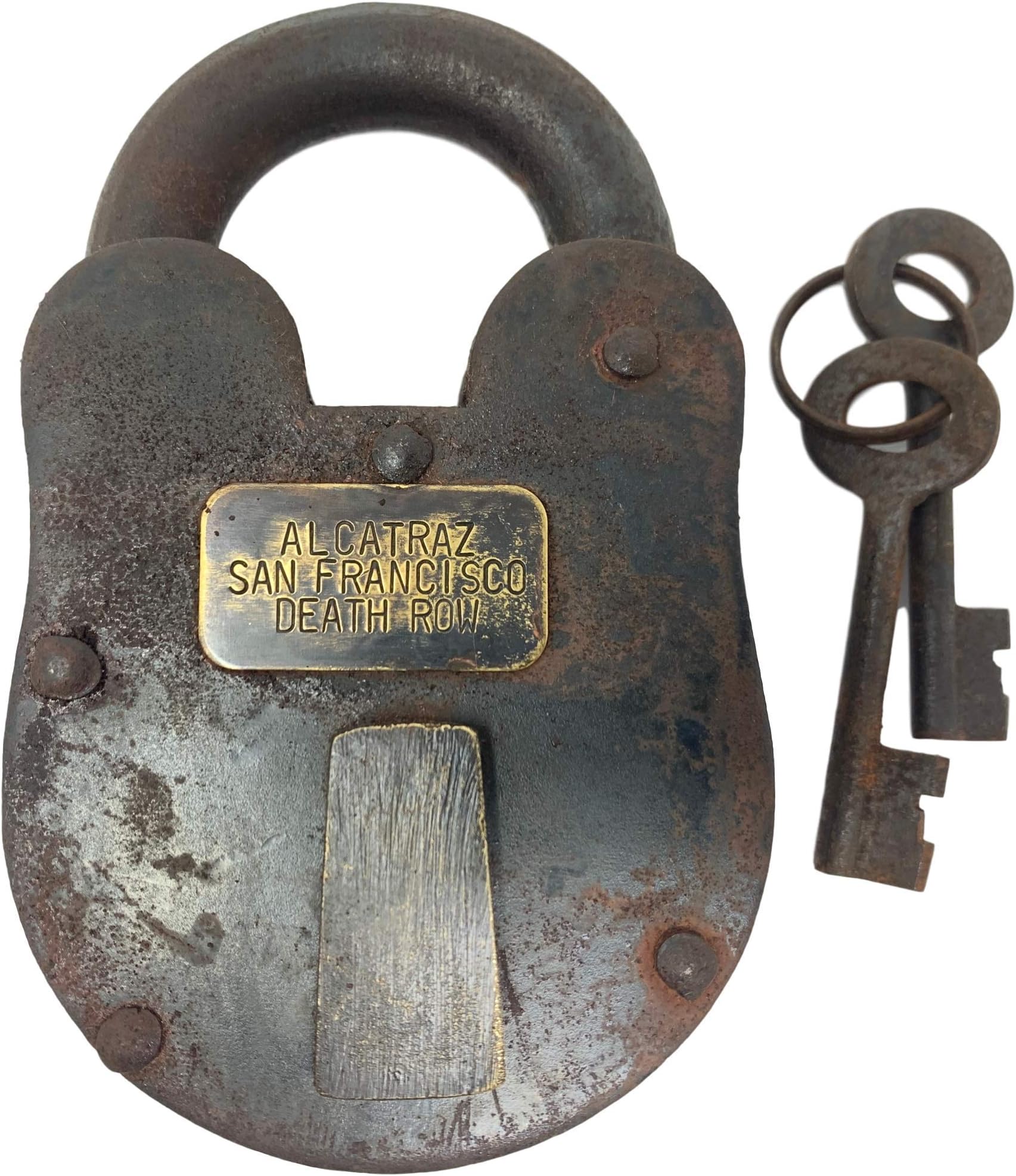 Cast Iron Alcatraz Penitentiary Prison Padlock Lock With Keys - Amazon.com