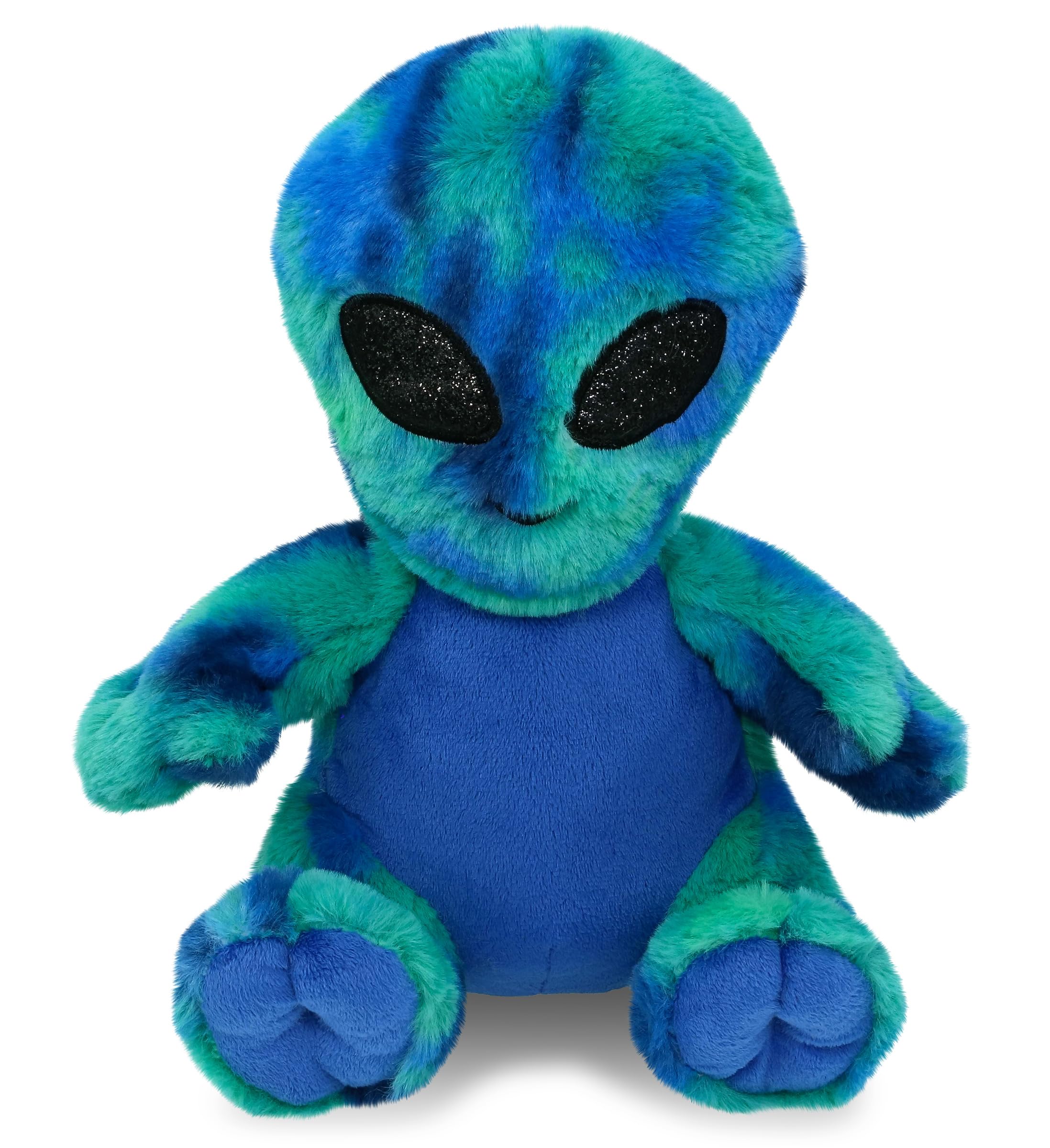 Amazon.com: DolliBu Blue Tie-Dye Alien Plush - Super Soft Stuffed ...