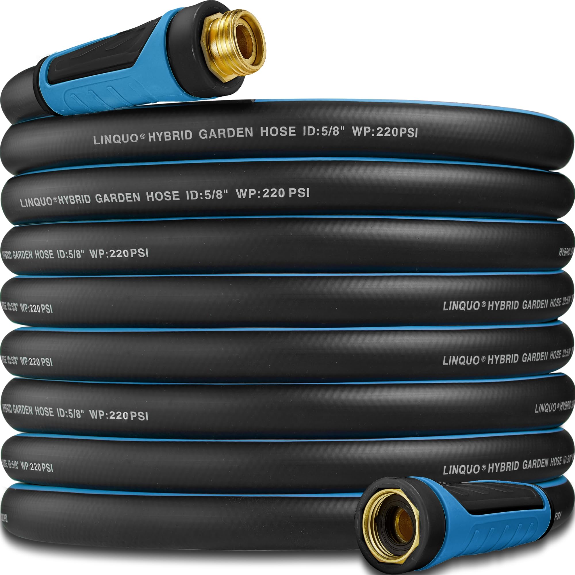 Garden Hose 5/8 in x 25 ft, Heavy Duty Super Flexible Water Hoses - All ...