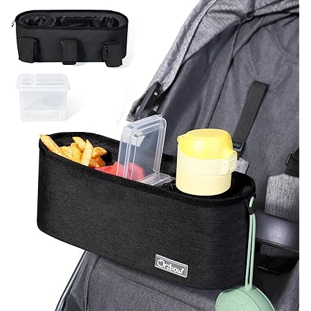 Amazon.com : Orzbow Universal Stroller Snack Tray with Insulated Cup ...