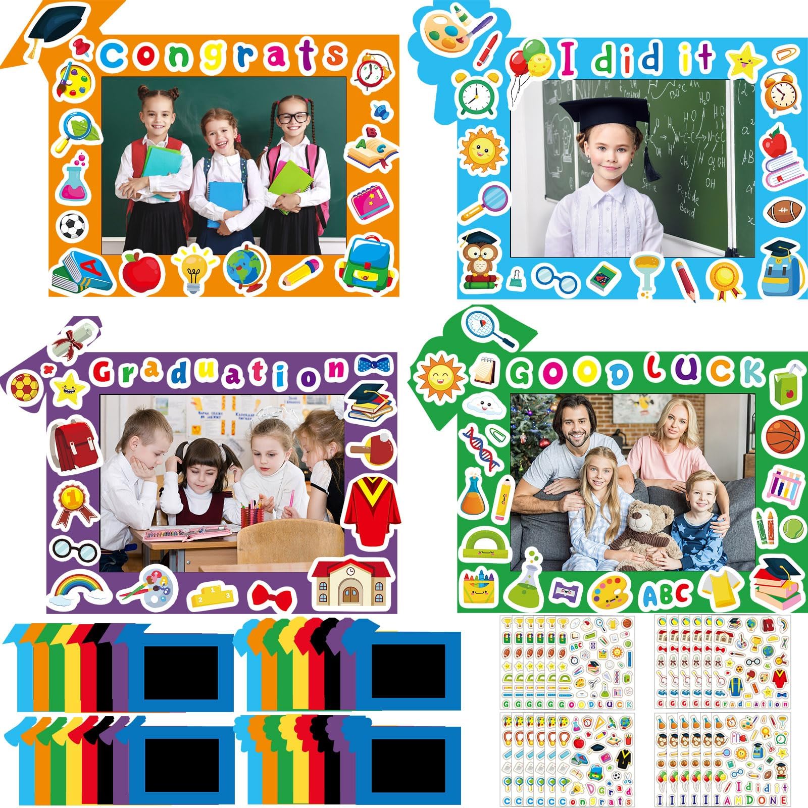Amazon.com: JULBEAR Graduation Picture Frame Craft Kits, 56PCS ...