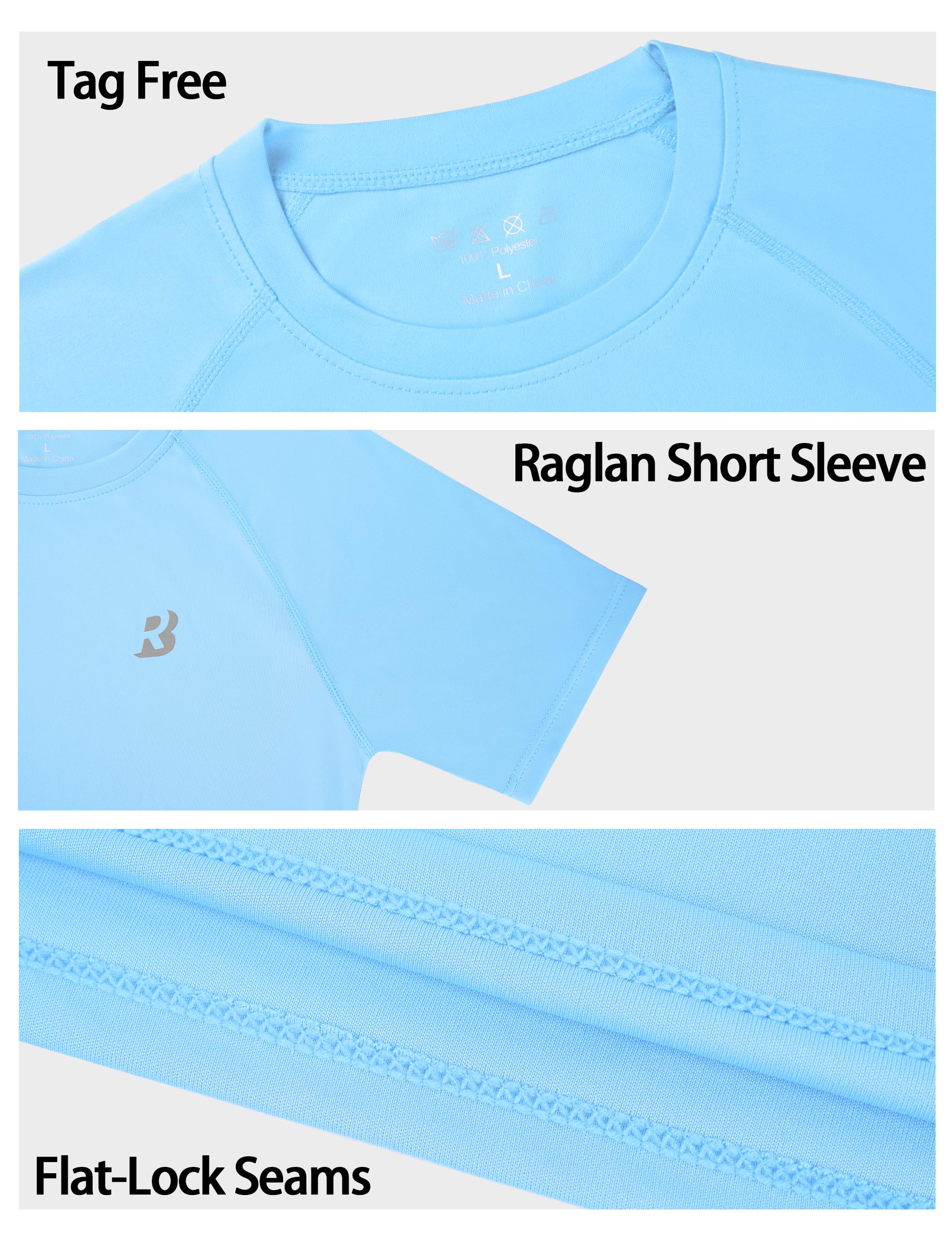 Snapklik.com : Boys Rash Guard Swim Shirt, UPF 50+ Sun Protection Short ...