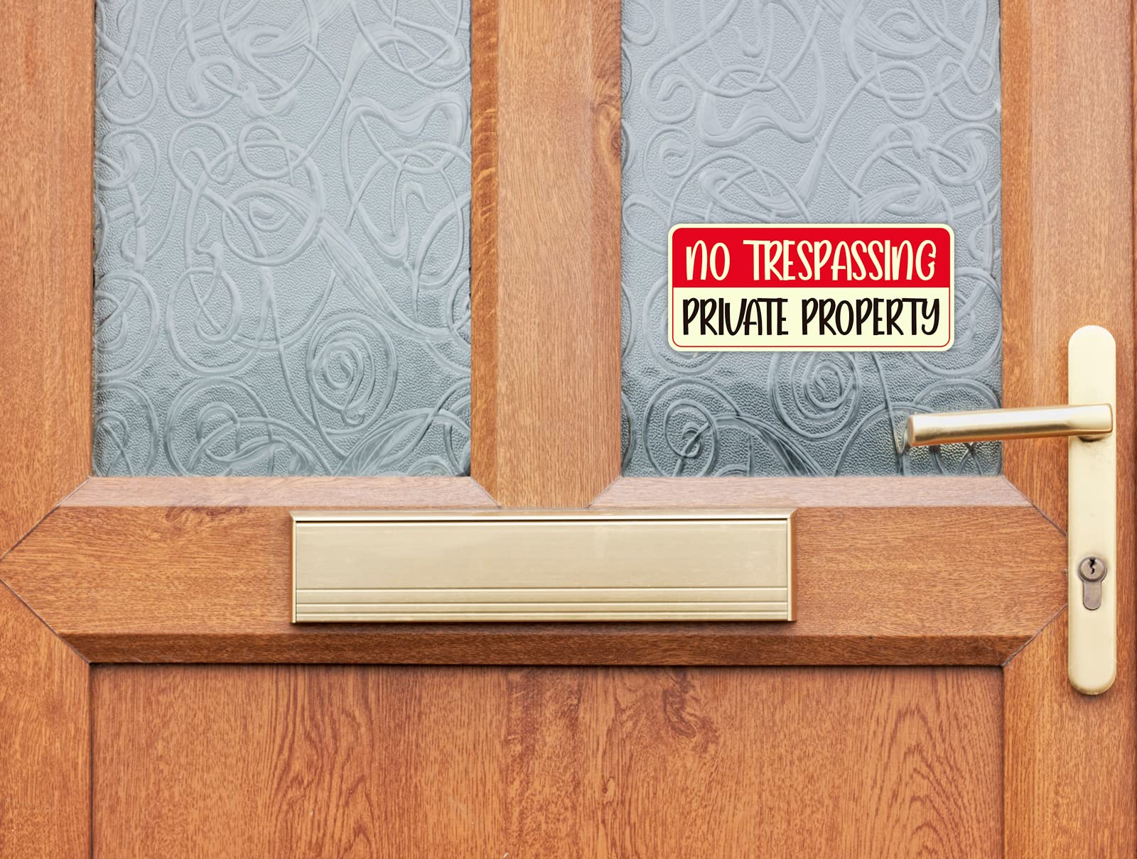 Snapklik.com : WaaHome Pack Of 2 Private Property No Trespassing Window ...