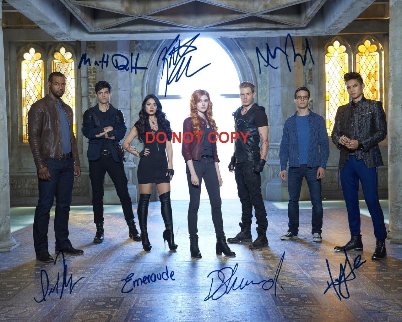 Shadowhunters cast reprint signed 11x14 poster photo by all 7#3 Mortal ...
