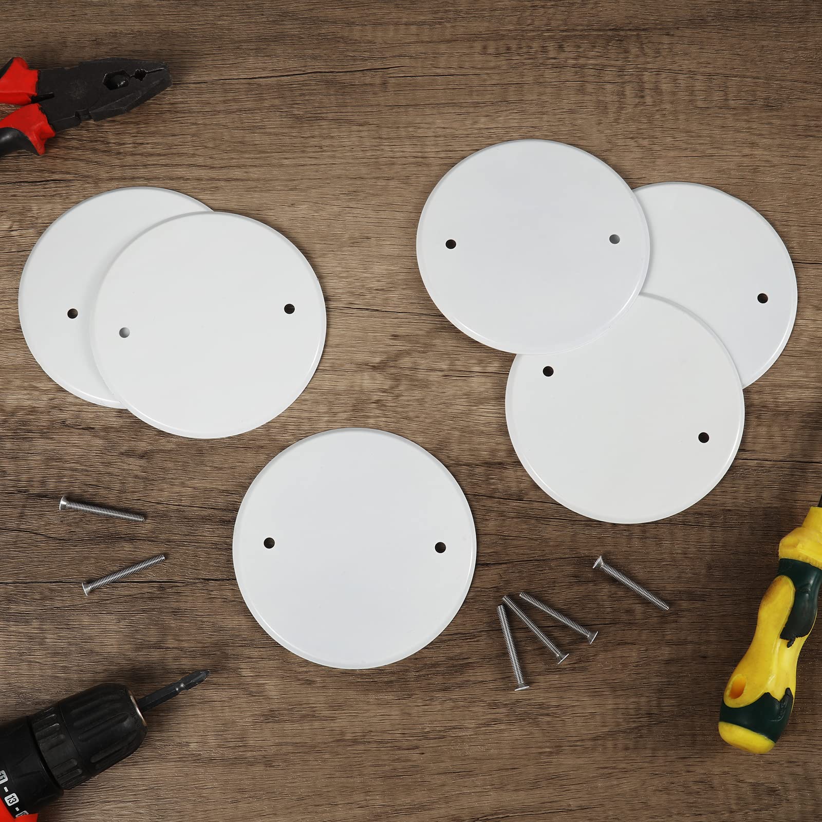 Drywall Hole Cover Plate Gadgetzan 6 Pcs Plate,5 Inch Metal Blank Wall ...