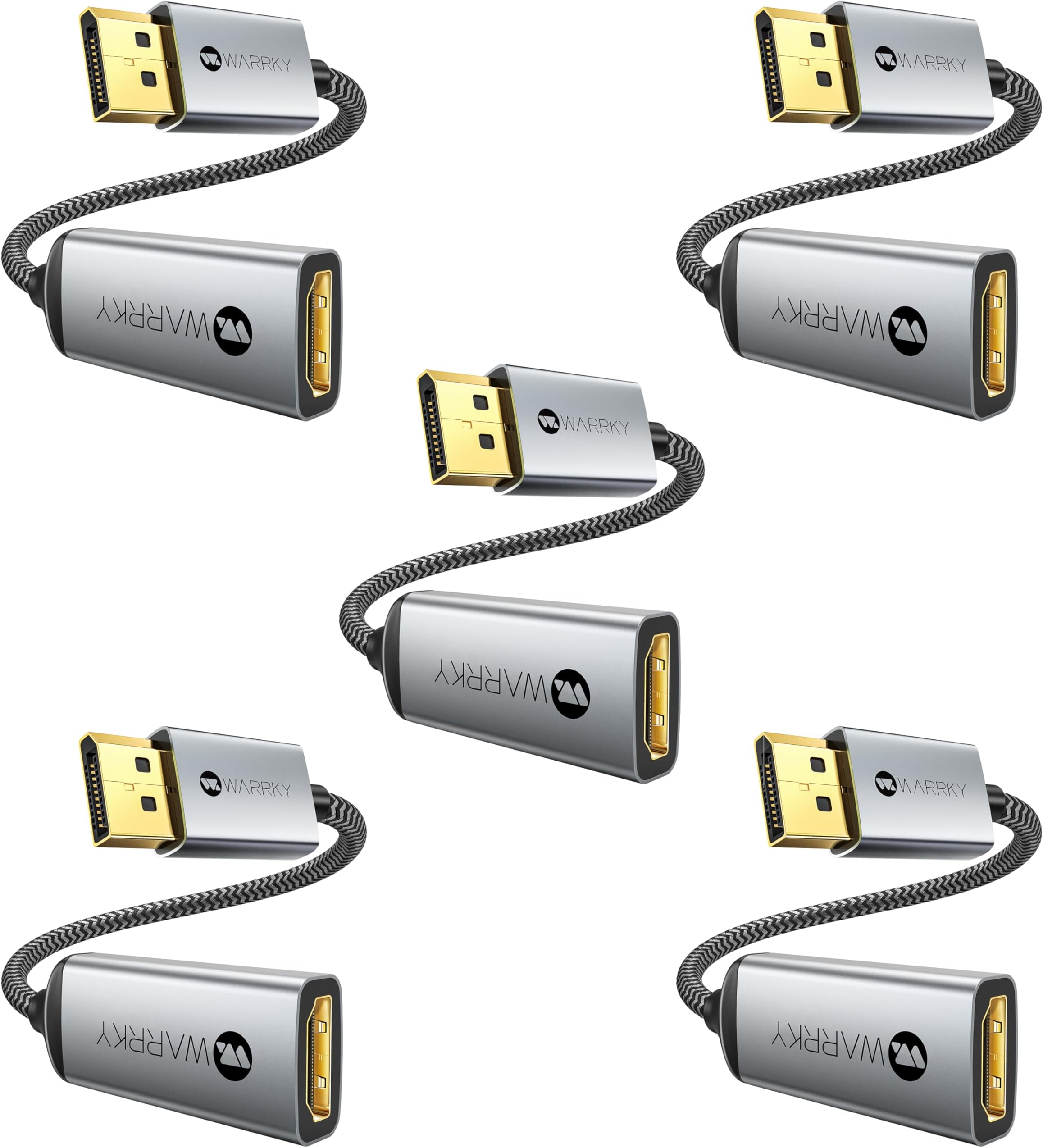 Amazon.com: Warrky 4K DisplayPort to HDMI Adapter 5 Pack,[Metal Case ...