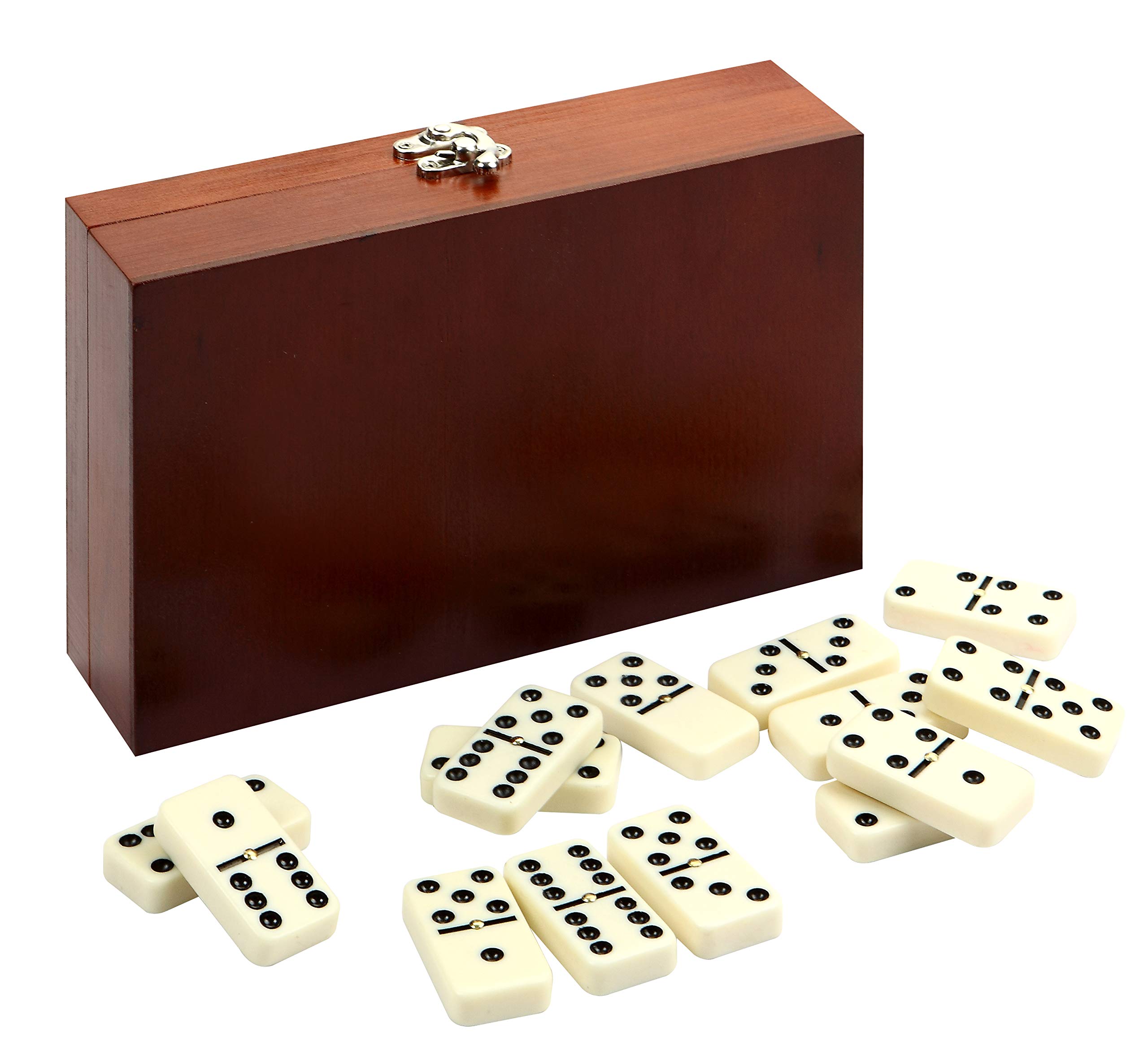 Snapklik.com : Hathaway Premium Domino Set w/Wooden Carry Case Premium ...