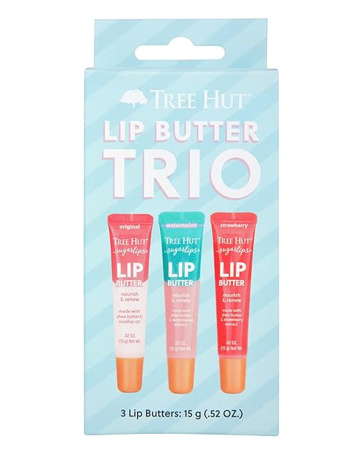 Amazon.com: Tree Hut Sugarlips Lip Butter Trio, Original, Watermelon ...