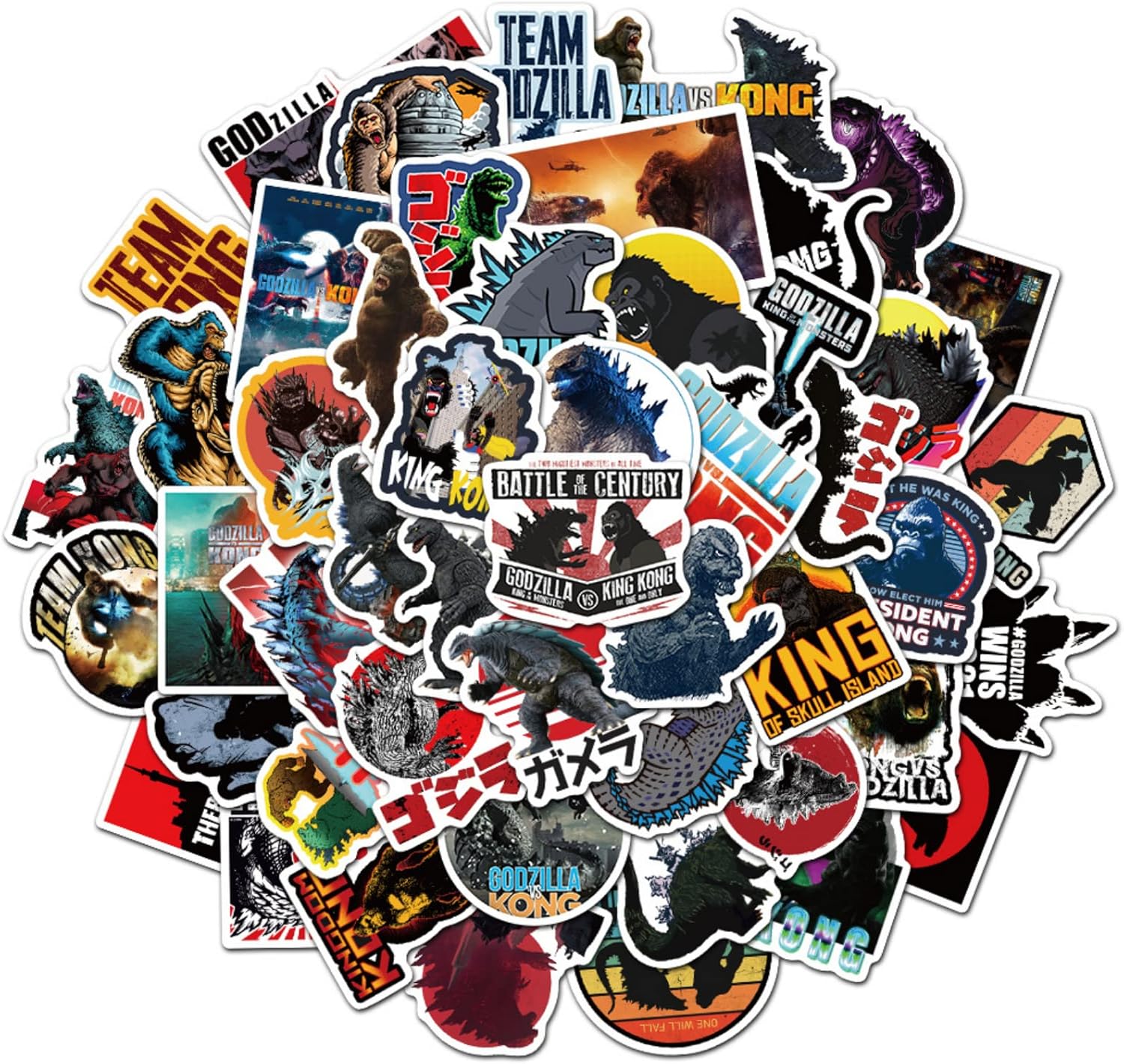 HNTR King Kong Stickers Godzilla Stickers (Godzilla & King Kong) – BigaMart