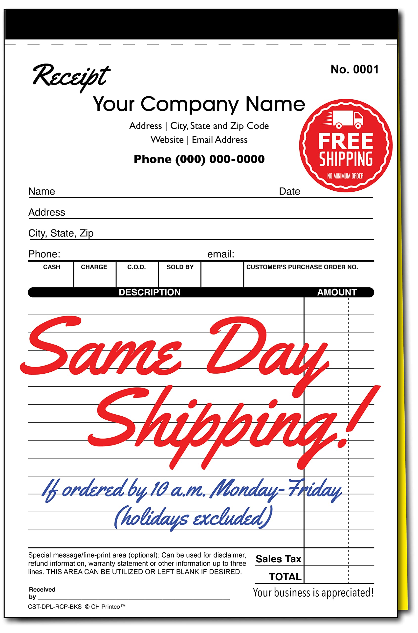 Snapklik.com : Custom Duplicate Receipt Books