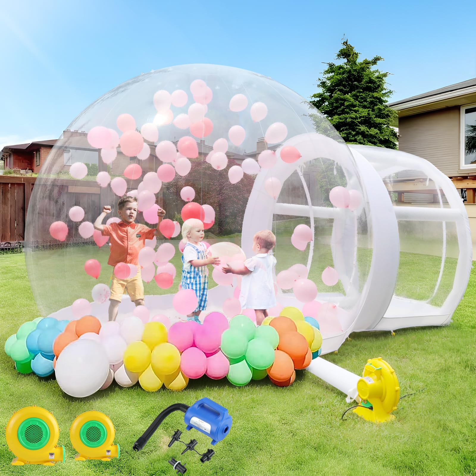 FINCOME Bubble Balloon House 10FT for Kids Adults, Inflatable Bubble ...