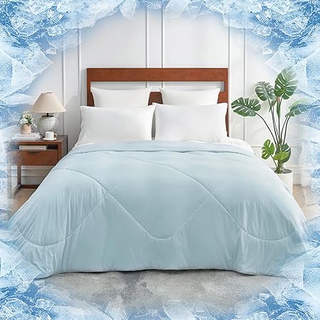 Amazon.com: EASELAND Cooling Comforter King, Cold Touch Fabric Absorbs ...
