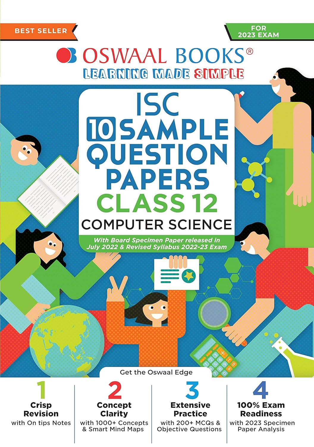 Oswaal ISC Sample Question Papers Class 12 Computer Science Hardcover for 2023 Board Exam (based ...