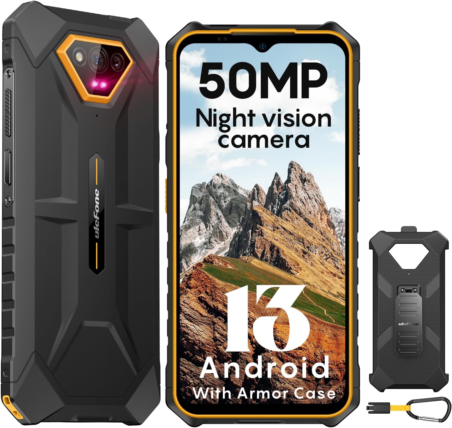 Amazon.com: Ulefone Armor X13 (12+64GB) Unlocked Rugged Phones, 50MP ...