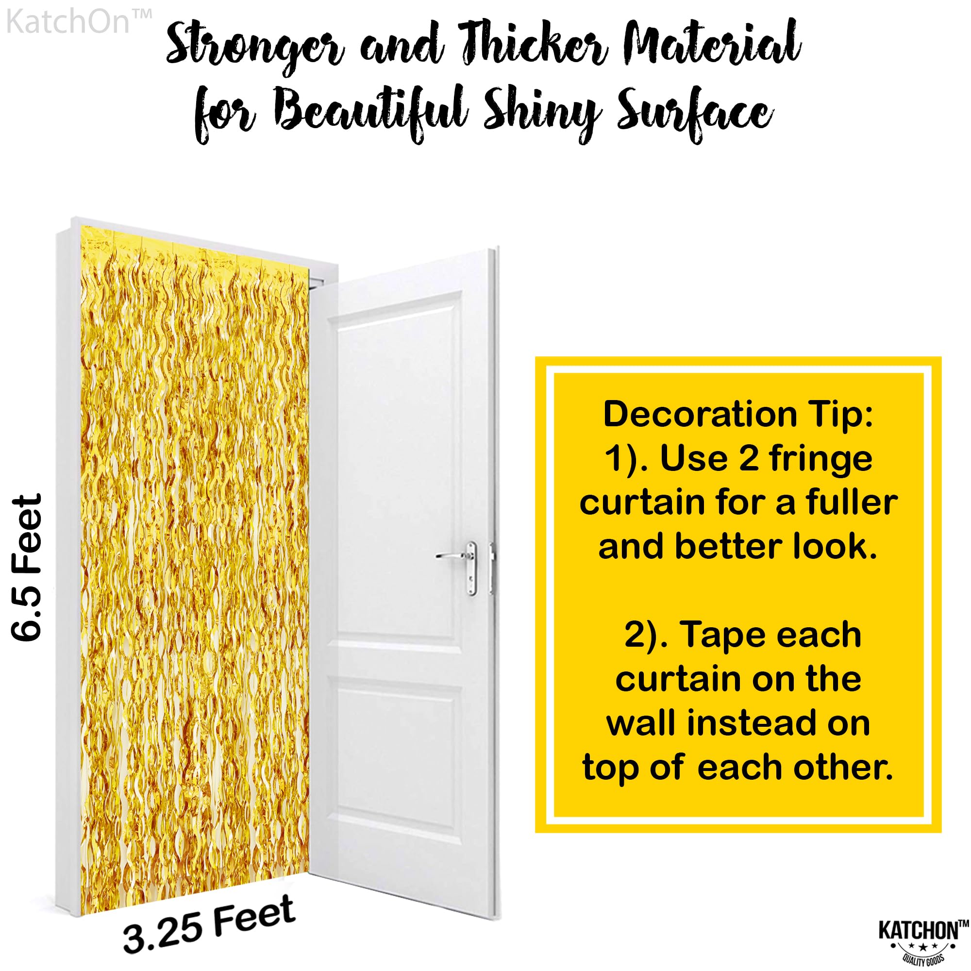 Snapklik.com : Large Wave Gold Backdrop Curtain - Pack Of 2 Gold ...