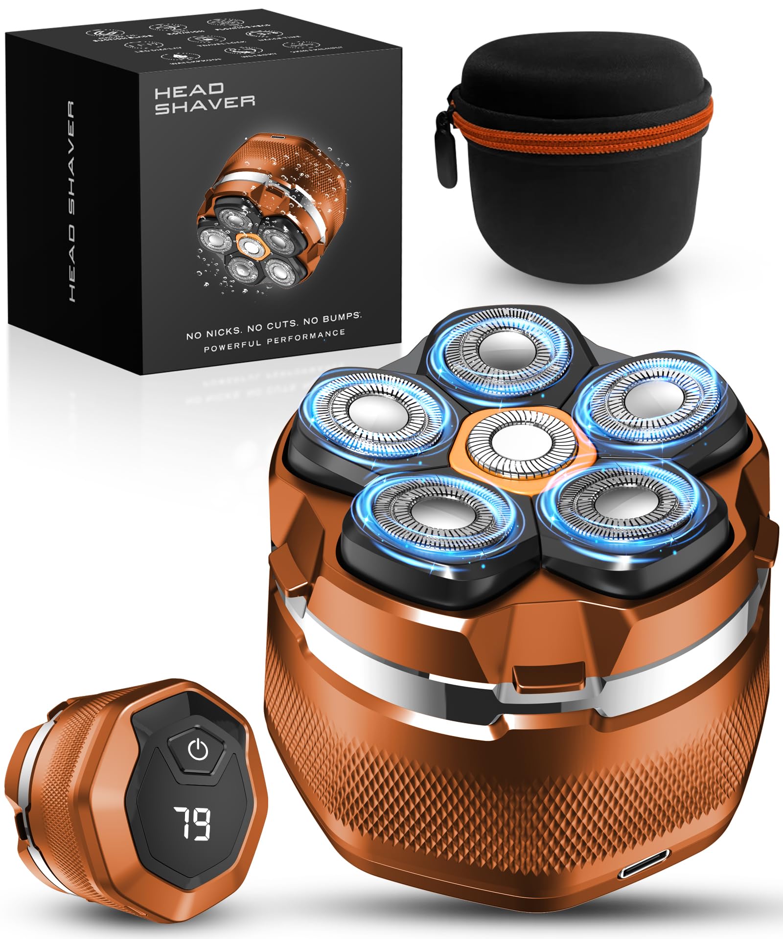 Amazon.com: Head Shavers for Bald Men - Newly Designed Magnetic 6D ...