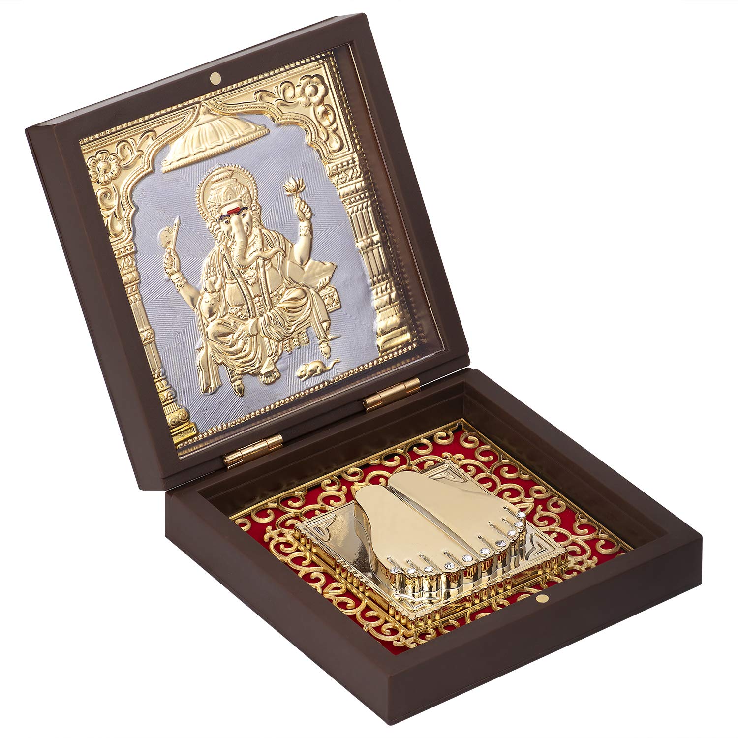 Indian God Ganesha Idol Photo Frame Statue Holy Momento Frame ...