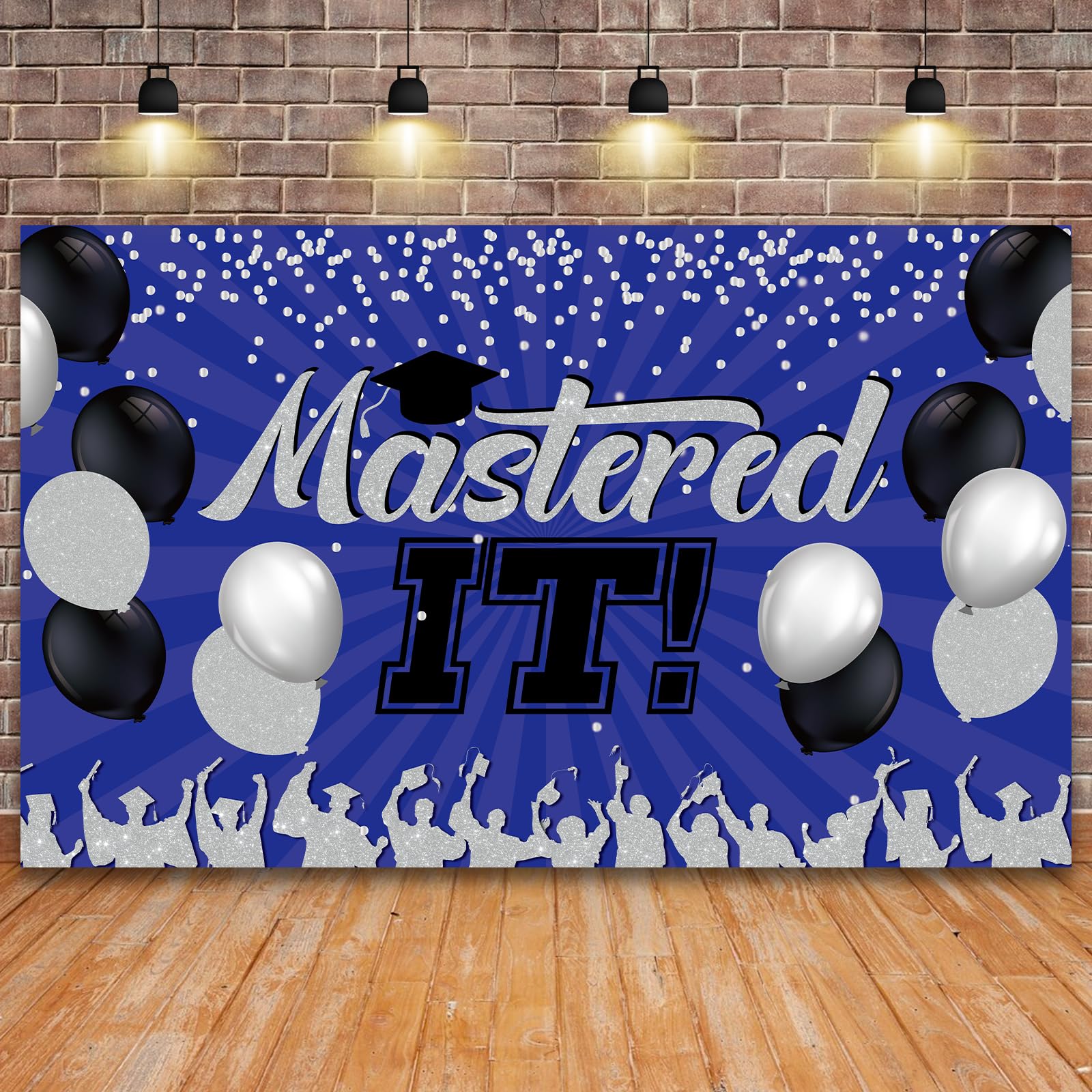 Amazon.com: Mastered It Backdrop Banner | Masters Graduation Party ...