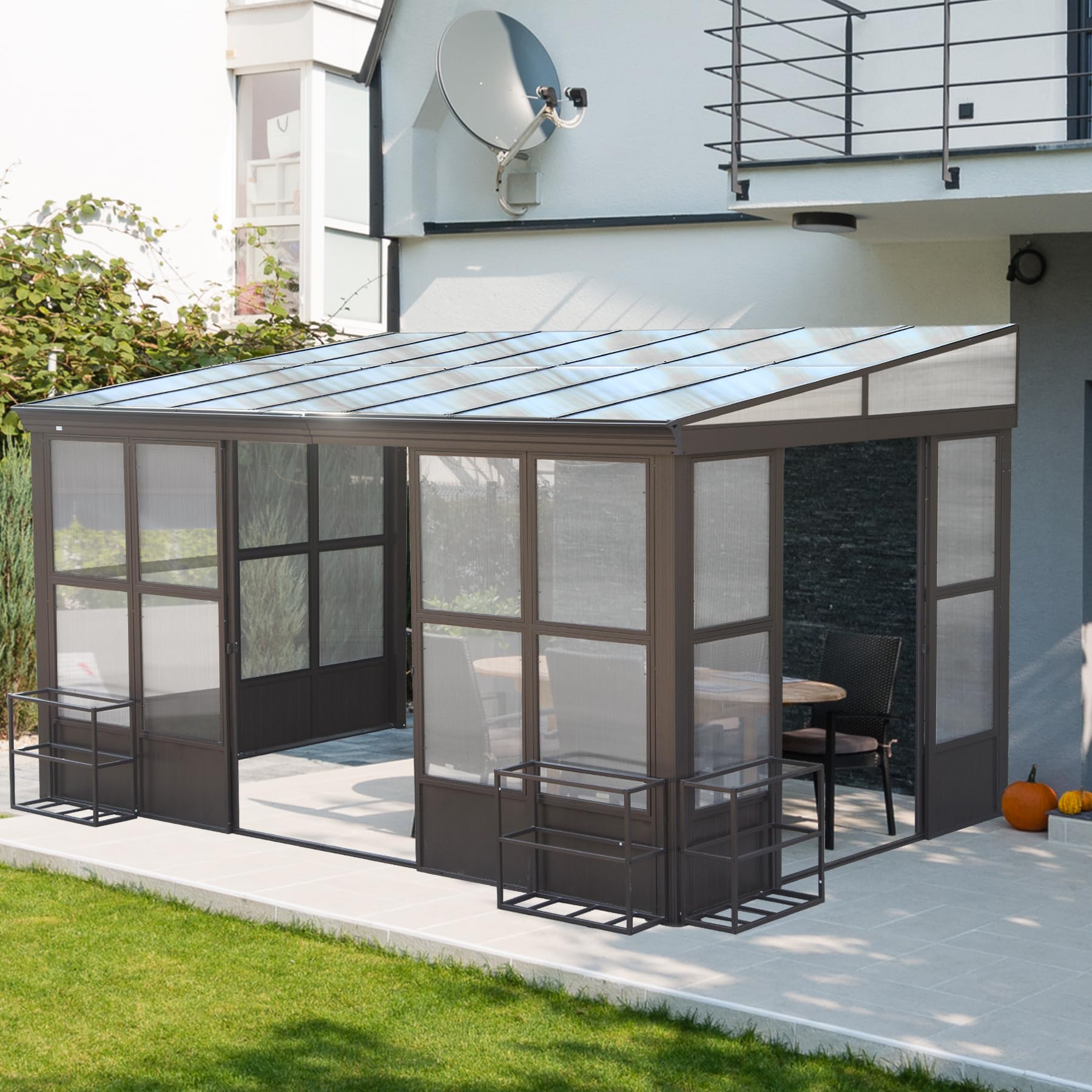 Sun Porches With Sliding Doors Domi 12x14FT Sunroom, All Season