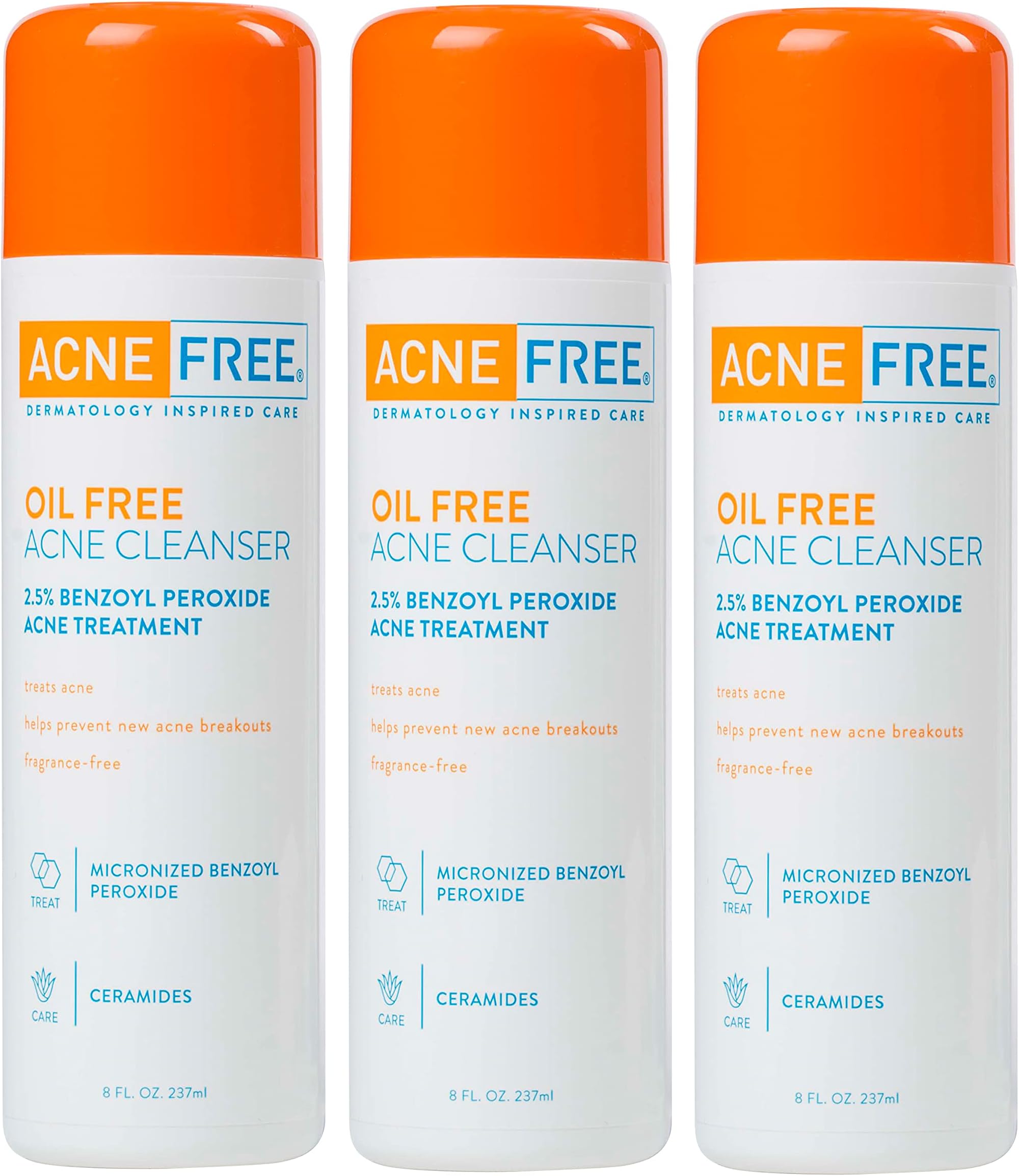 Amazon.com: AcneFree Oil-Free Acne Cleanser 8 oz (Pack of 2) : Beauty ...
