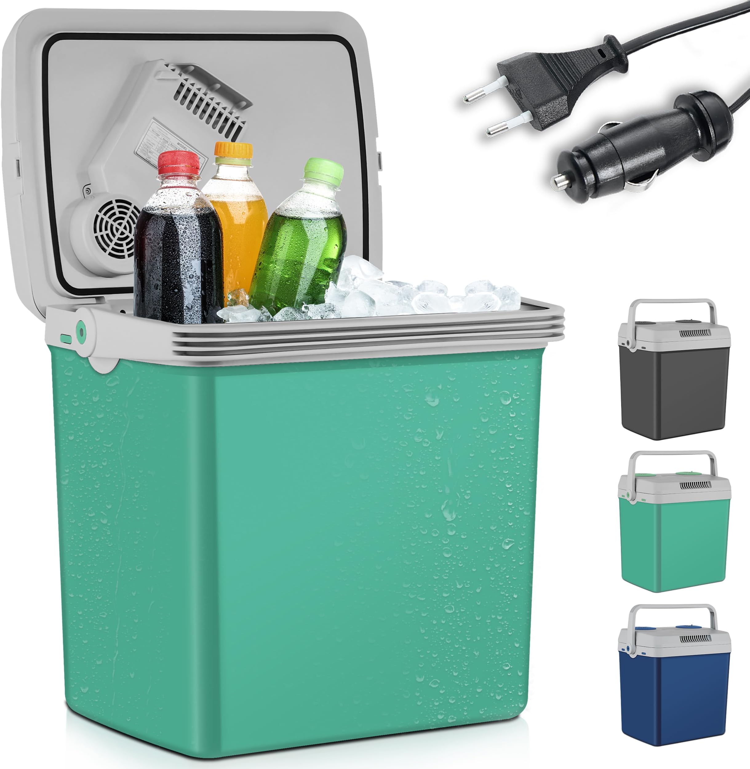 TOM 2in1 XXL Kühlbox 32l Brutto – elektrische Kühlbox – 230V & 12V ...