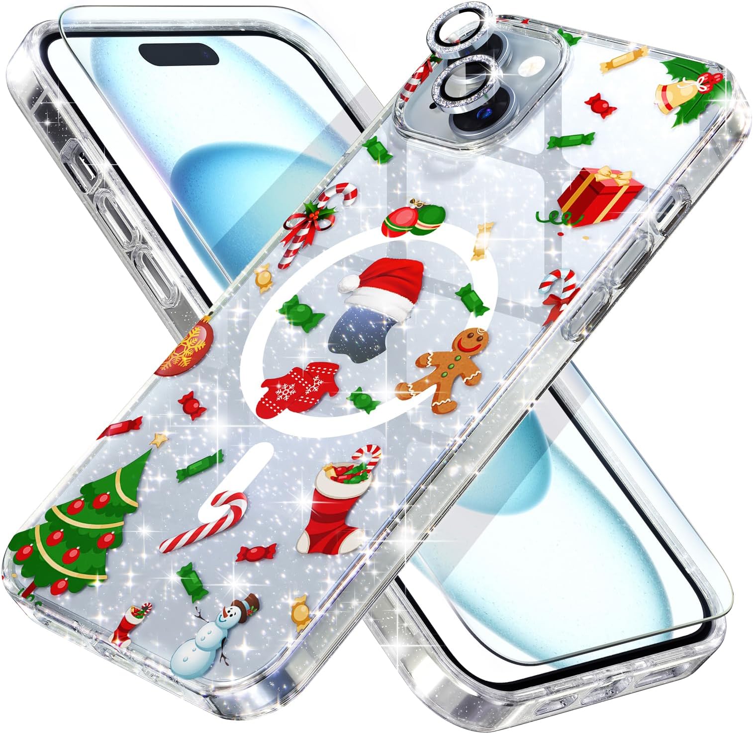 Amazon.com: iPhone 15 Preppy Pink Christmas Nutcracker Print Case ...