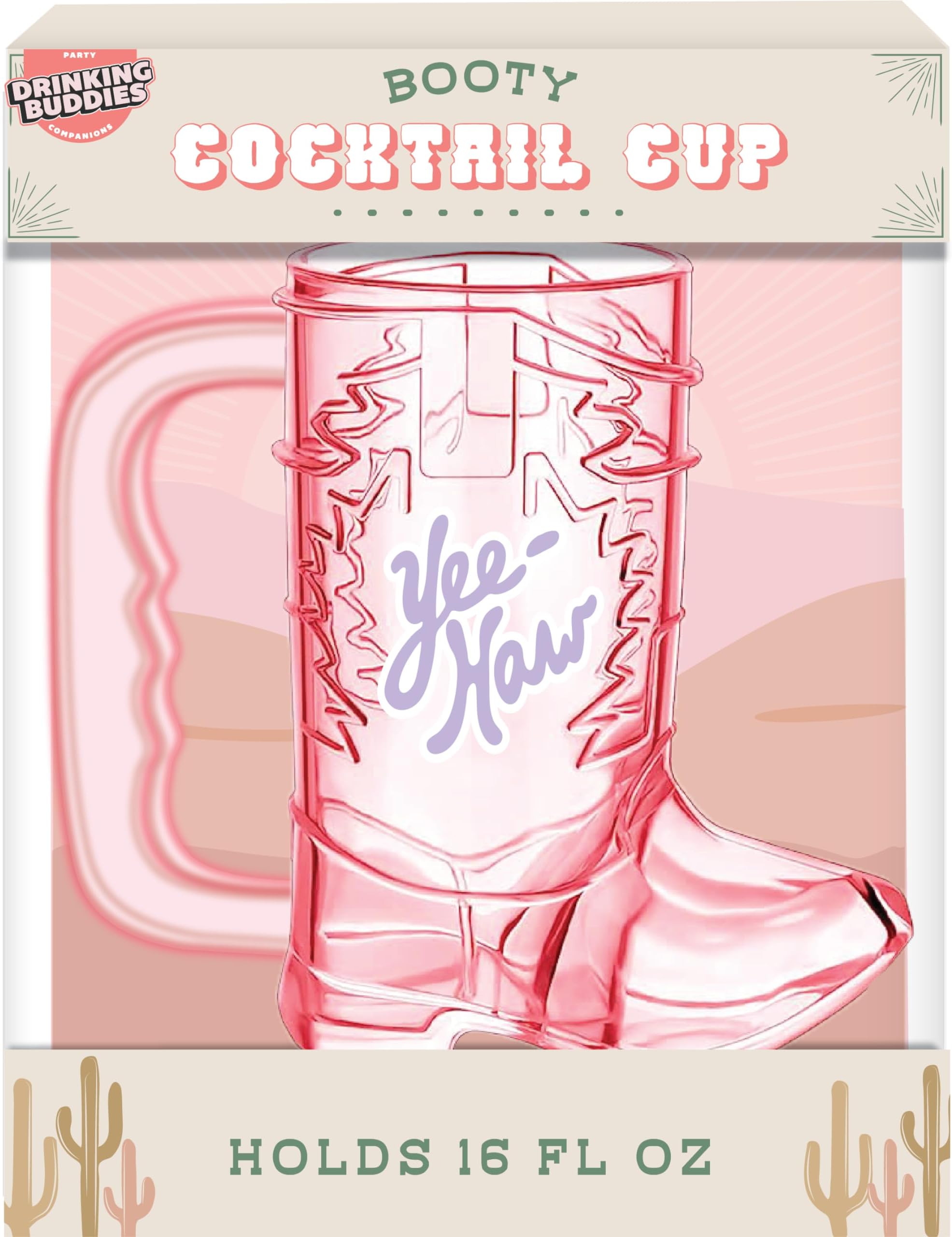 Amazon.com | Sieral 6 Pcs Large Cowboy Boot Cups Light Up 16 oz LED ...