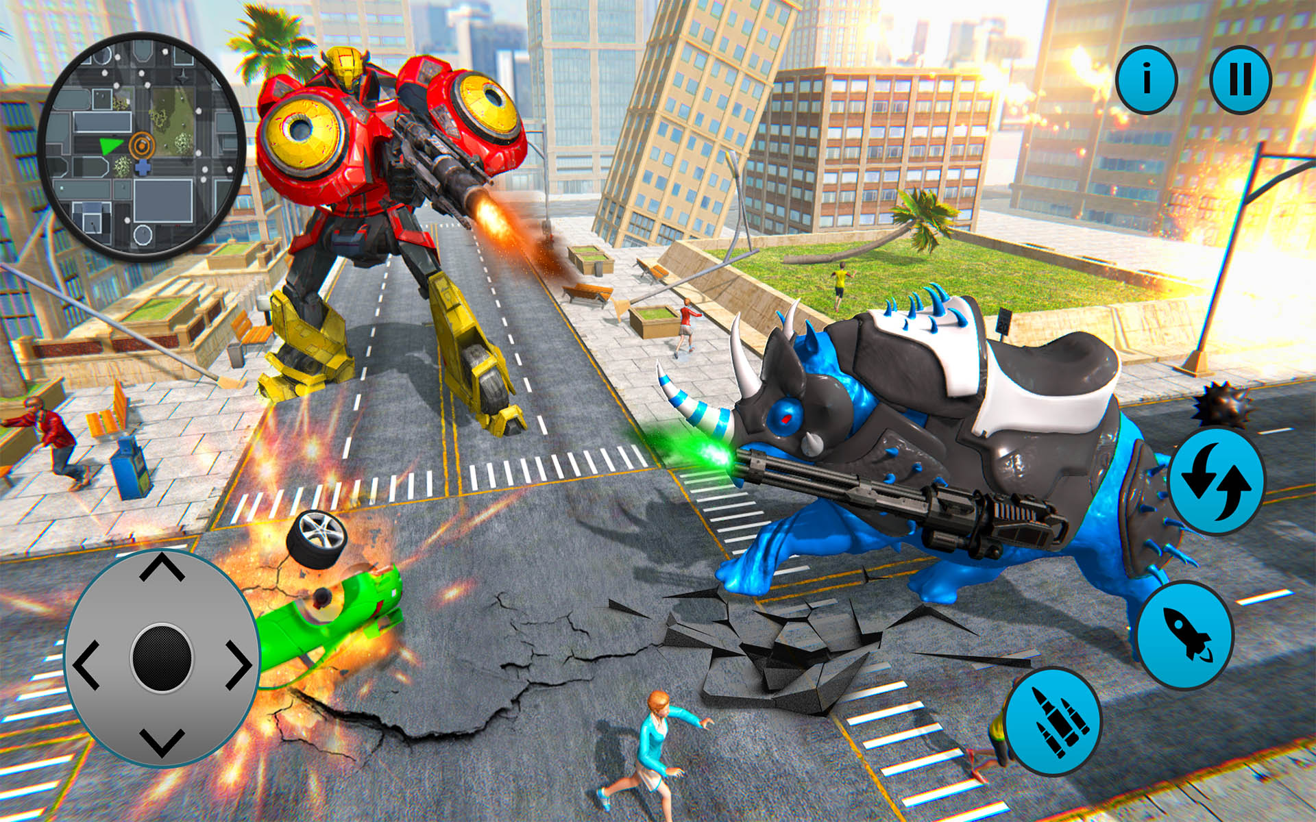 Rhino Robot City Rescue Game - App on Amazon Appstore