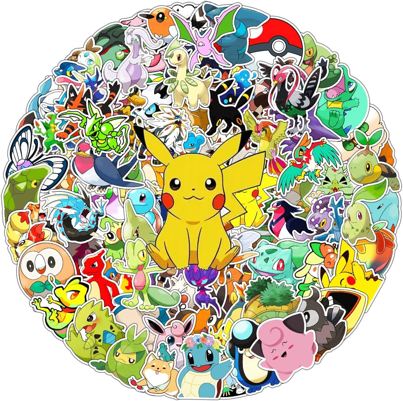 Water Botter Stickers For Kids Cute Anime Waterproof Vinyl Stickers ...