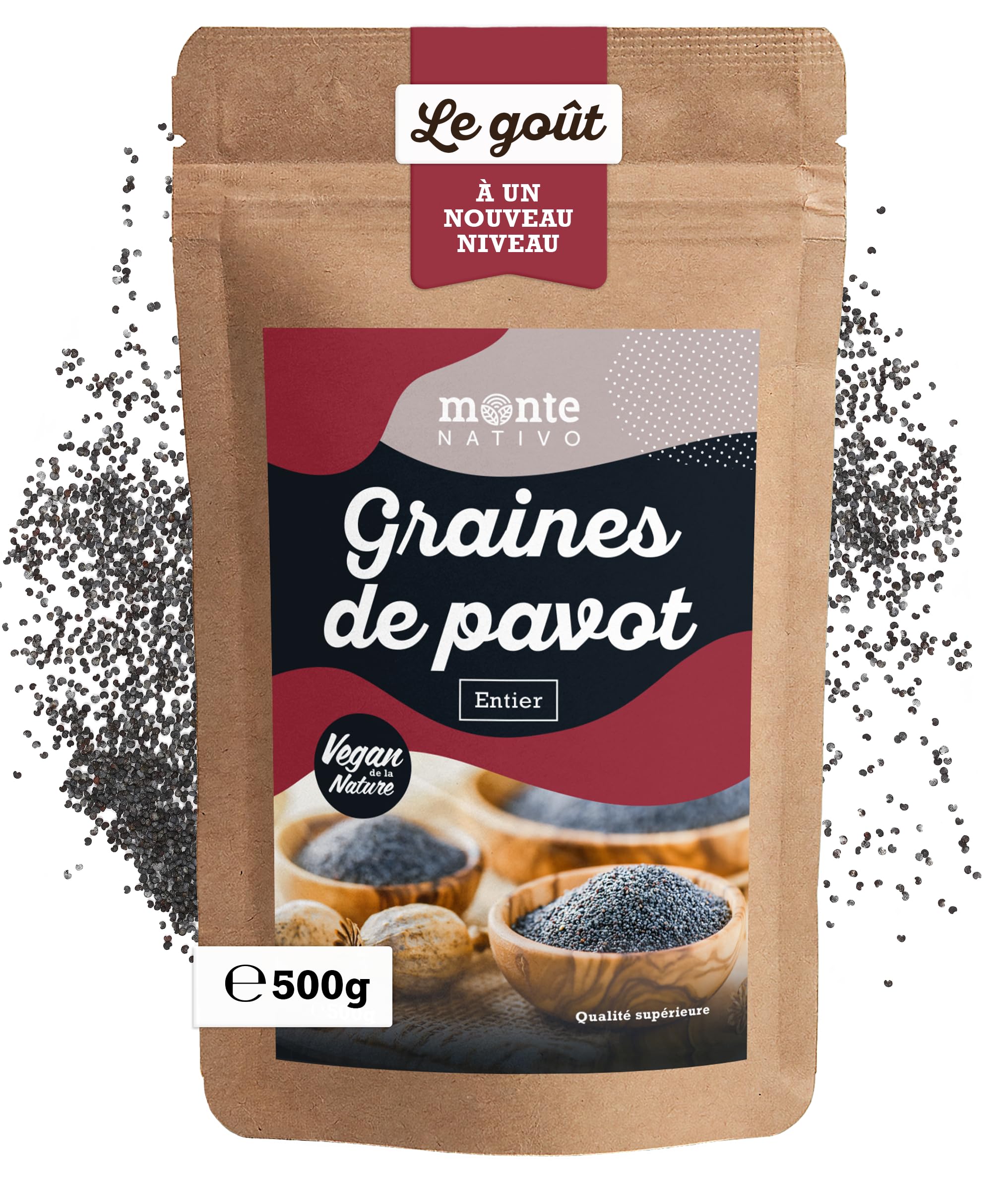 Graine de Pavot Monte Nativo (500g) - Graines de Pavot pour la Cuisine ...